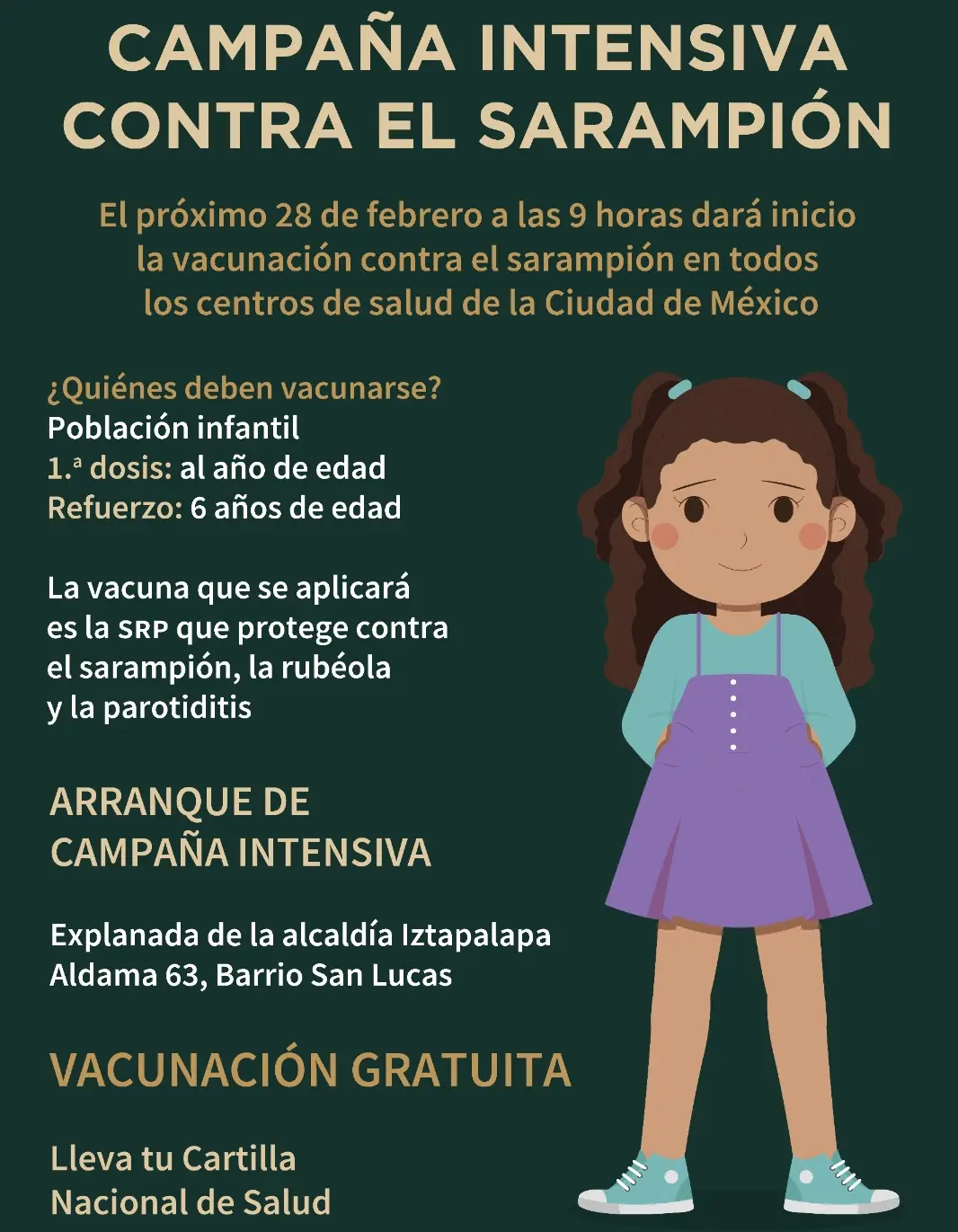 Vacuna contra sarampión en CDMX: Esto es todo lo que debes saber