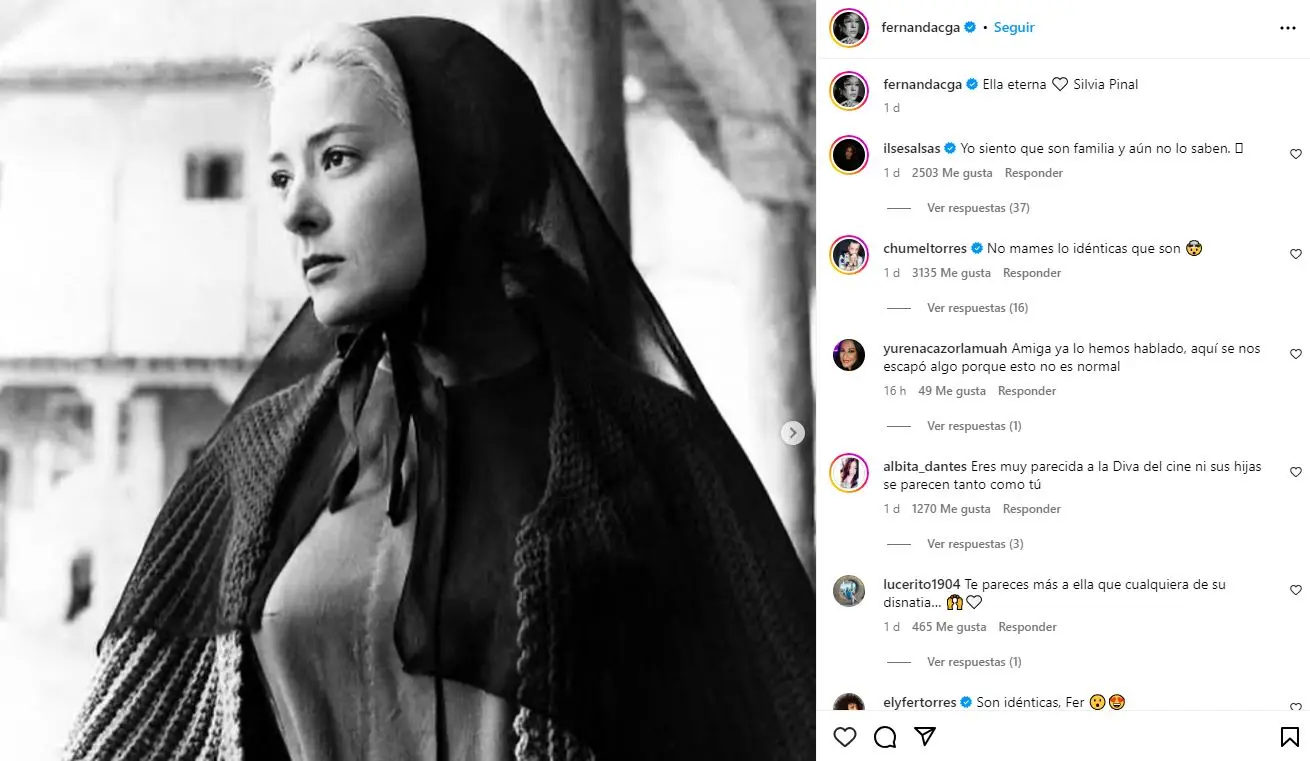 Fernanda Castillo reaccionó a su parecido con Silvia Pinal y así ...