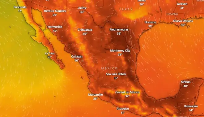 MAPA: Así avanza la tercera ola de calor en México en tiempo real