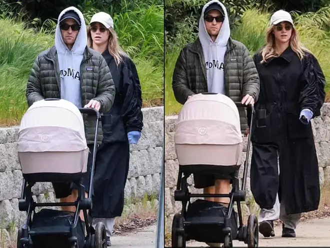 ¡Ya nació! Suki Waterhouse y Robert Pattinson pasean con su primer bebé