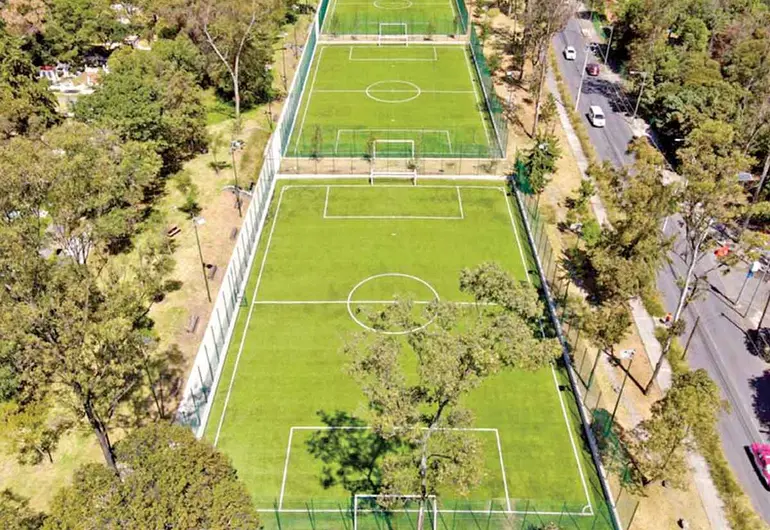 El Parque Lomas cuenta con cuatro hectáreas y tres canchas de futbol