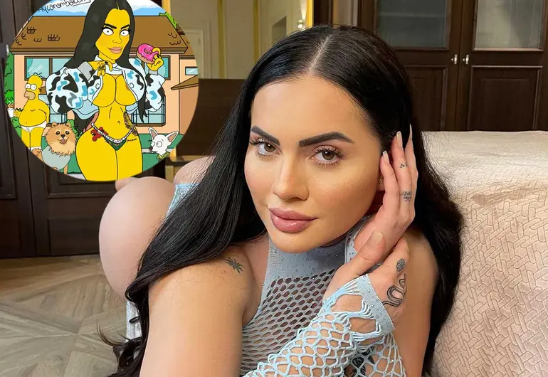 Ahora Majo, la fotógrafa de Karely Ruiz, llega a Springfield y enloquece a Homero Simpson