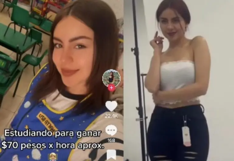 Descubren a maestra mexicana de edecán; gana más; tiktok viral