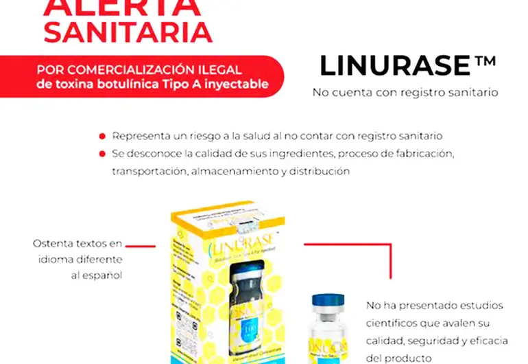 Alerta Cofepris sobre comercialización ilegal de toxina botulínica