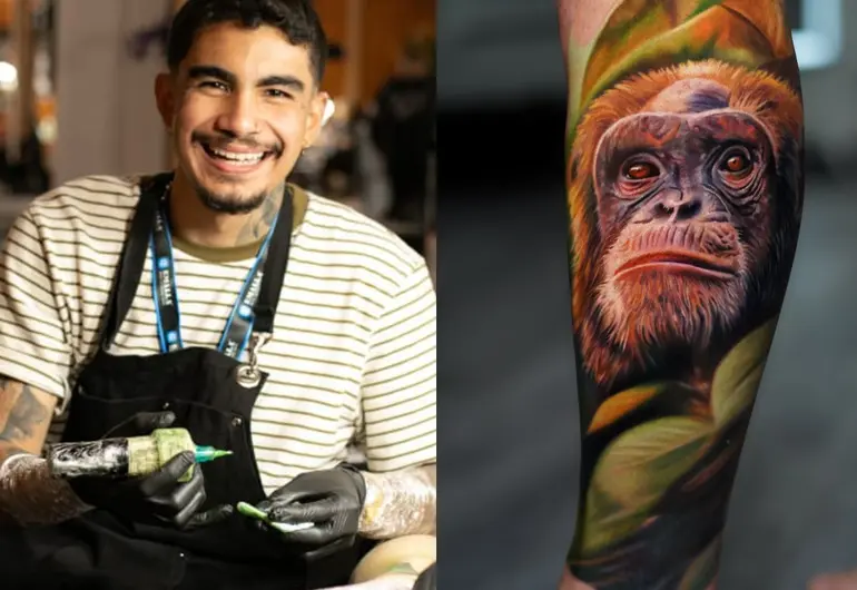 Ramón Nieves, el tatuador que impresiona con sus tatuajes surrealistas