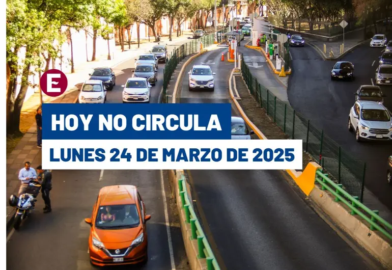 Así aplica el Hoy No Circula este LUNES 24 de marzo en CDMX y Edomex