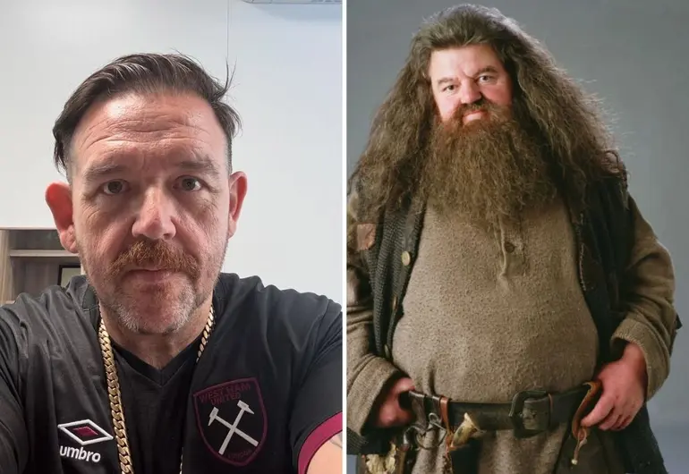 Primer vistazo de Nick Frost como Hagrid en la serie de Harry Potter