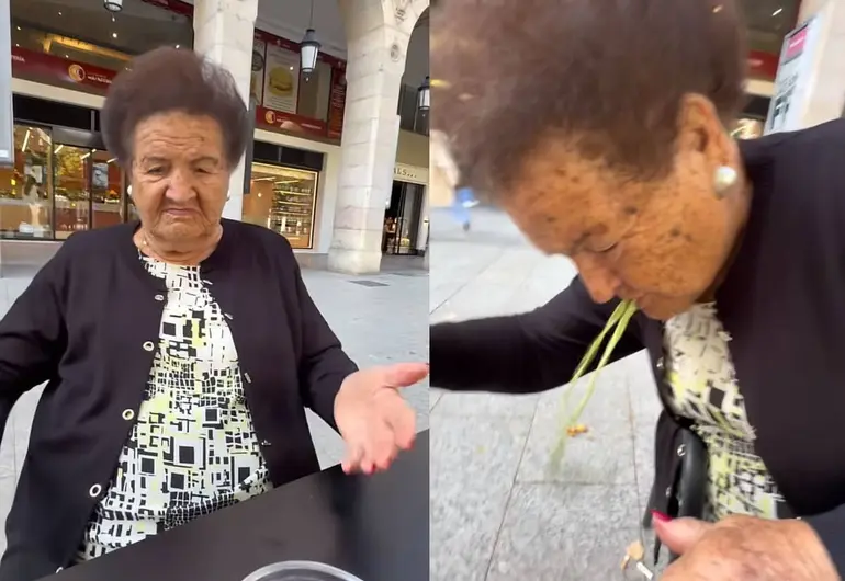 Abuelita prueba el matcha por primera vez y su reacción sincera se vuelve viral
