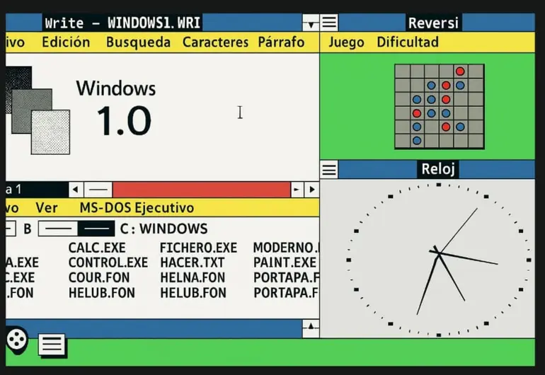 Windows 1.0: la versión que cambió la historia de Microsoft y las PC