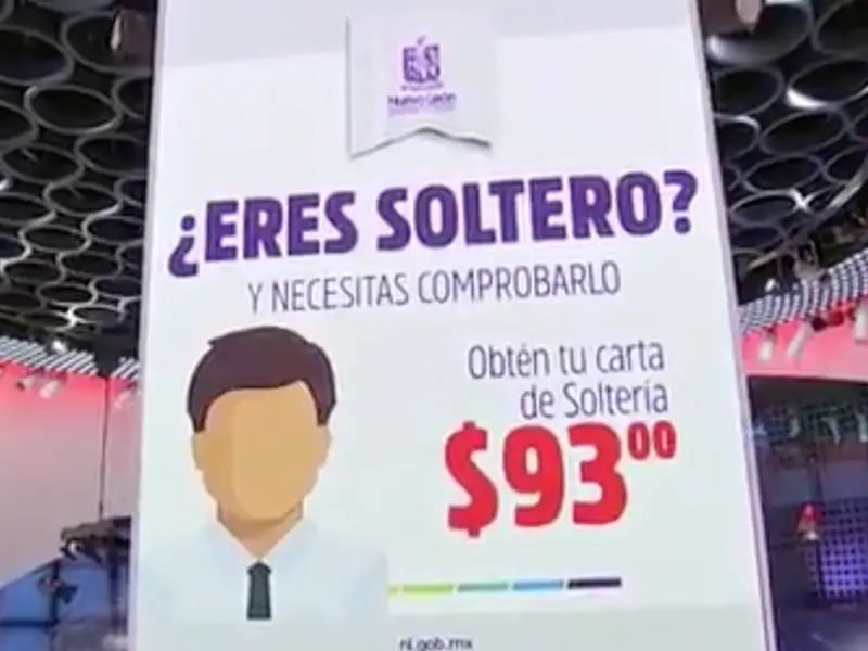 ¿Soltero y necesitas probarlo? Ve por tu carta de soltería