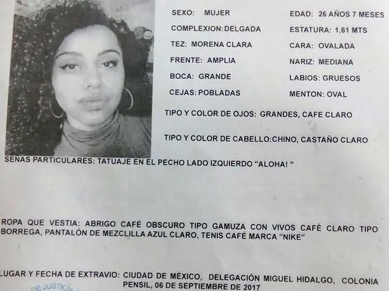 Se busca: Ayuda a Camila Raquel Miranda Rayo a regresar a casa