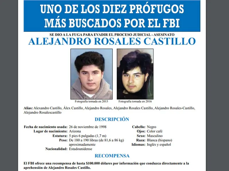 Ofrece FBI recompensa por latino escondido en Aguascalientes