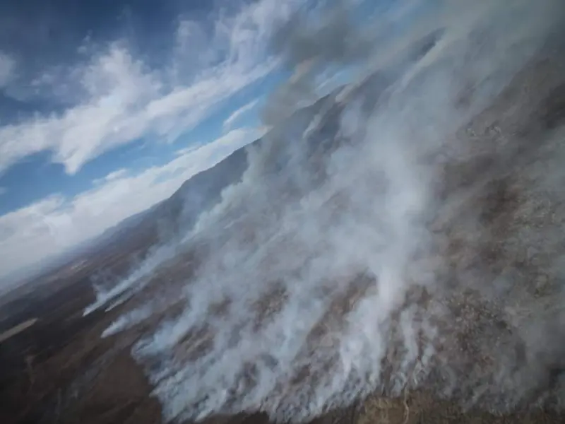 Incendio forestal sigue fuera de control en Coahuila y NL