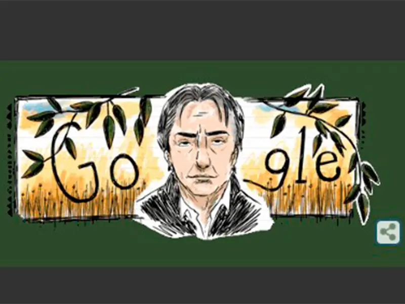 Alan Rickman, el actor de Harry Potter a quien Google le dedica su doodle