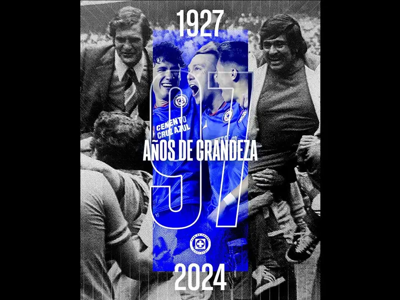 Cruz Azul celebra 97 años de historia a las puertas de un nuevo título