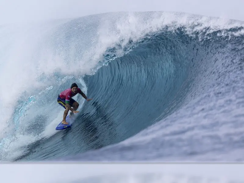 El surfista Gabriel Medina rozó la perfección en la ronda 3 de los ...