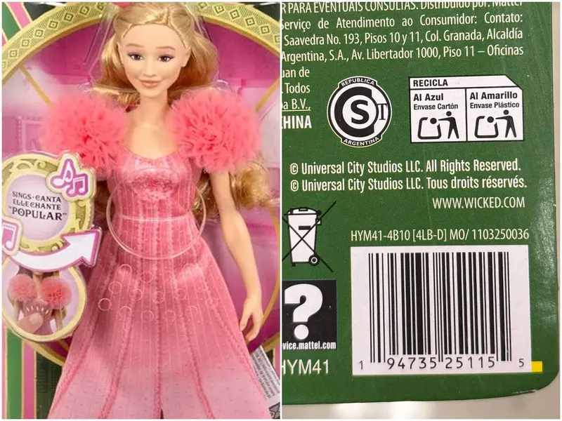Mattel se disculpa tras error en empaques de muñecas de Wicked con ...