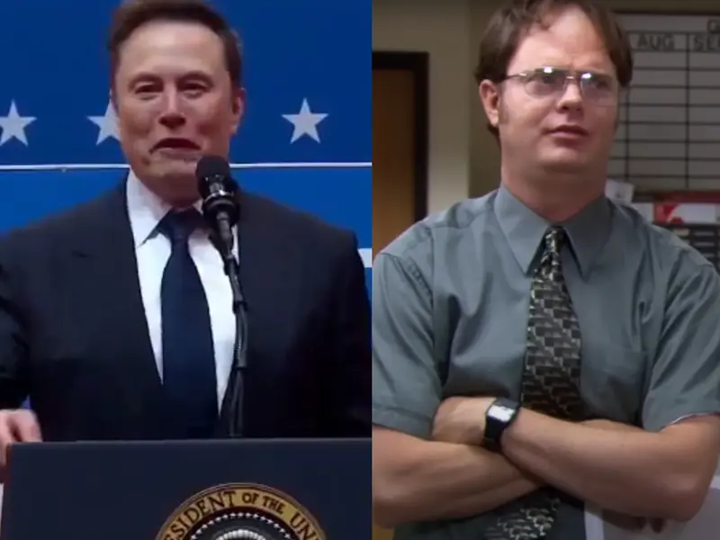 Video: Elon Musk es comparado Dwight, de The Office, tras discurso