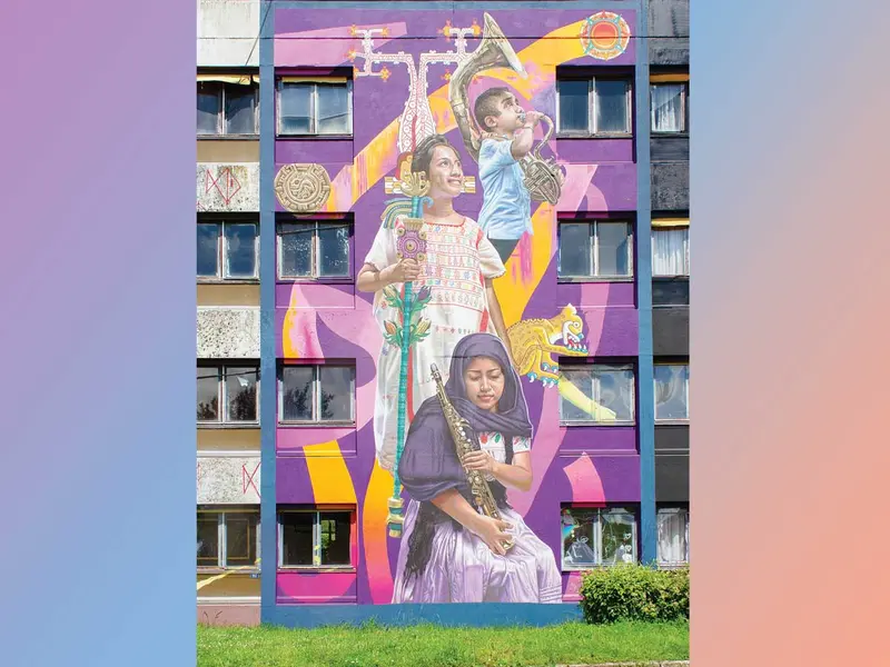 Nominan al artista oaxaqueño Oscar Axo al premio Street Art Cities 2024