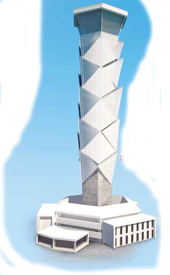 La Torre de Control más económica del mundo; utilizan acero al máximo