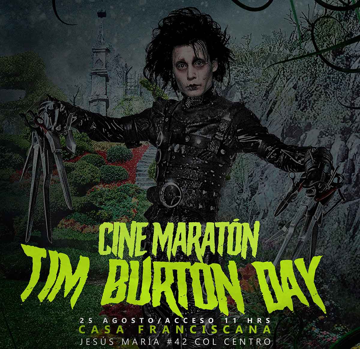 ¡Tim Burton está de fiesta! Celébralo con maratón de cine y pizza en CDMX