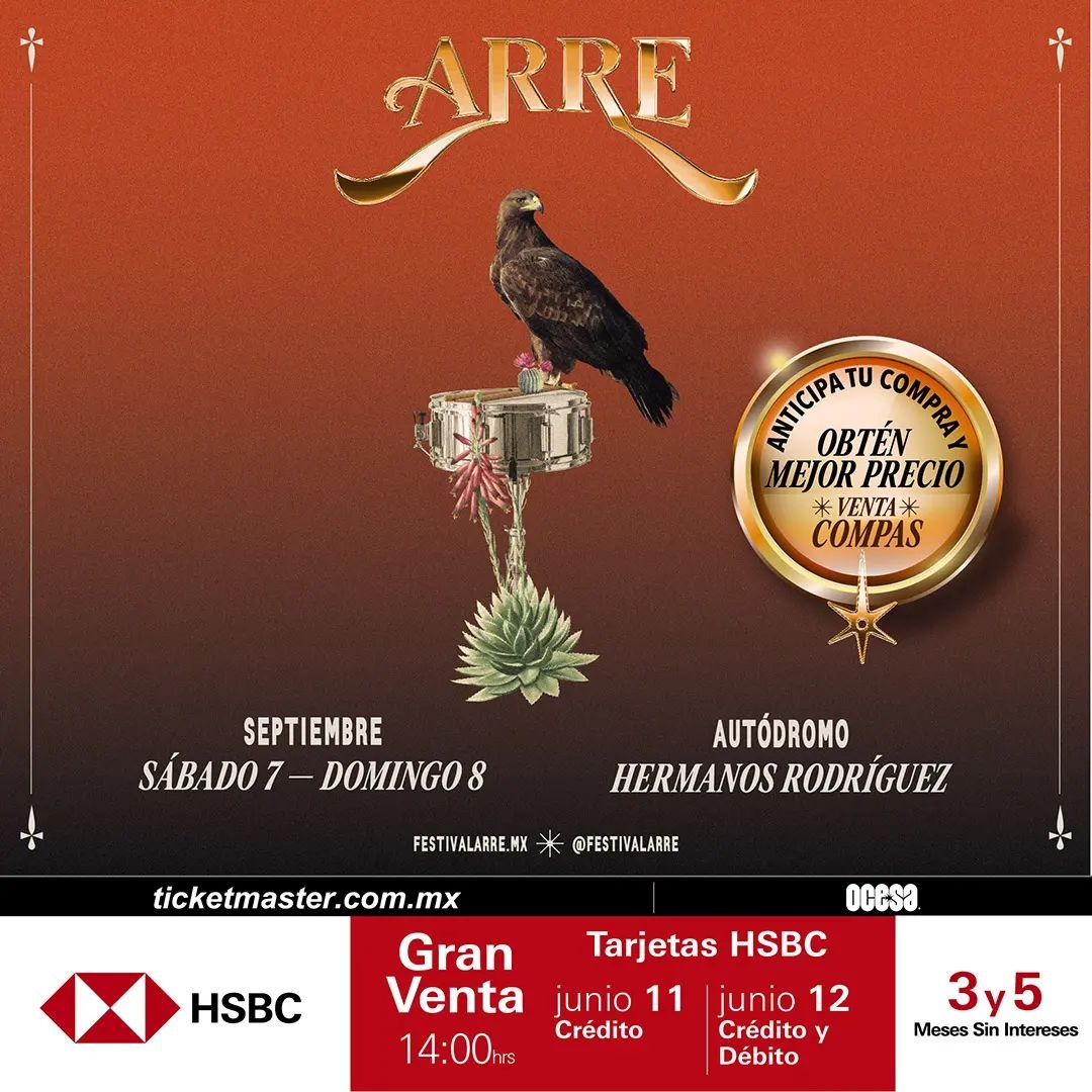 Festival Arre 2024: fechas y cuándo será la preventa de boletos