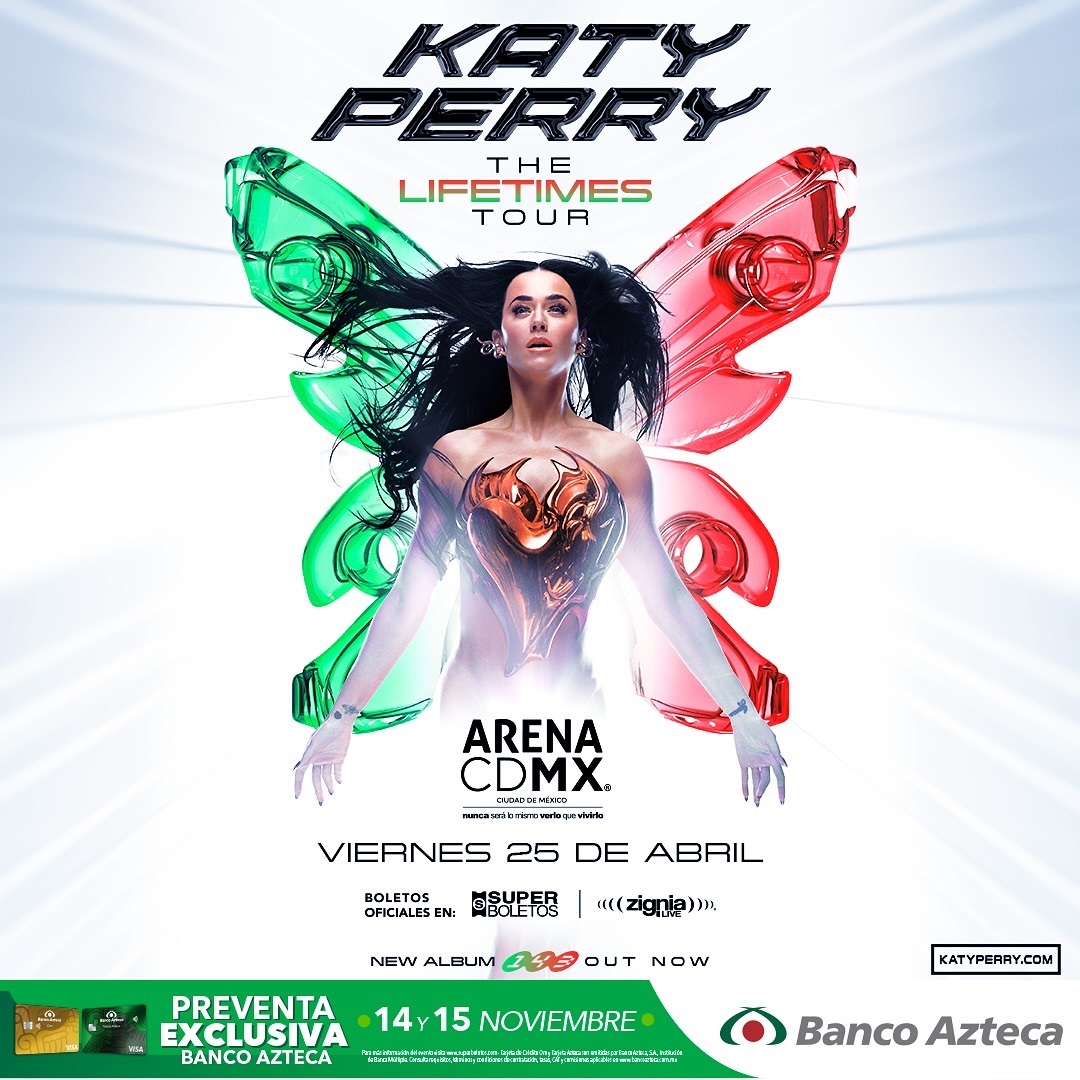Katy Perry dará conciertos en México: fechas, lugares y cuándo comprar ...