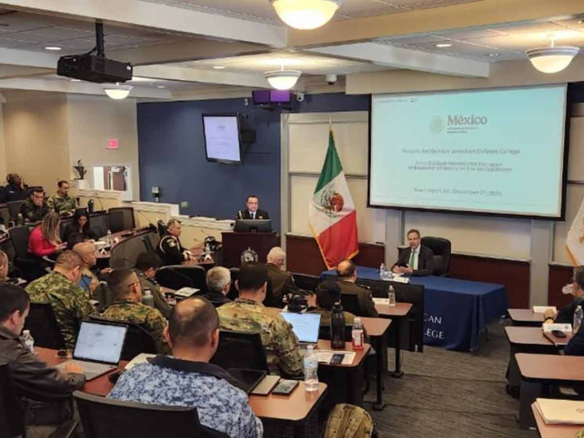 Semar participa en ponencia en el Colegio Interamericano de Defensa en EU