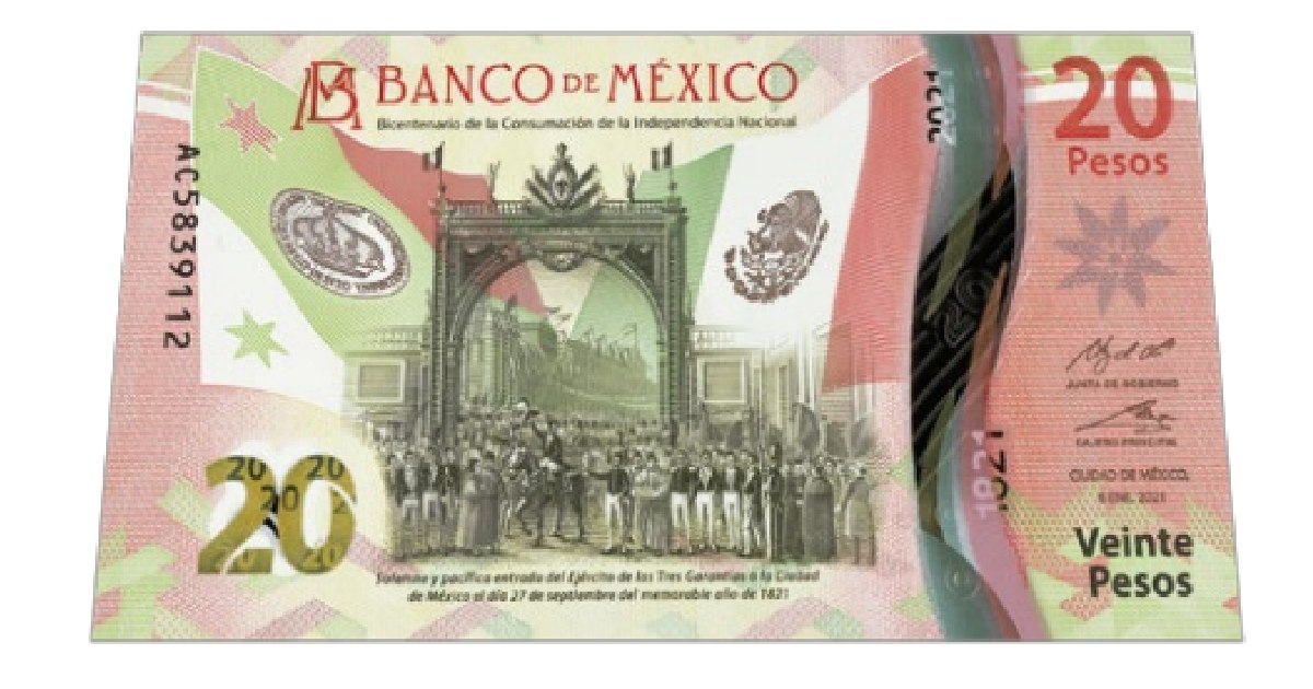 Nuevo billete de 20 pesos: diseño, características y seguridad