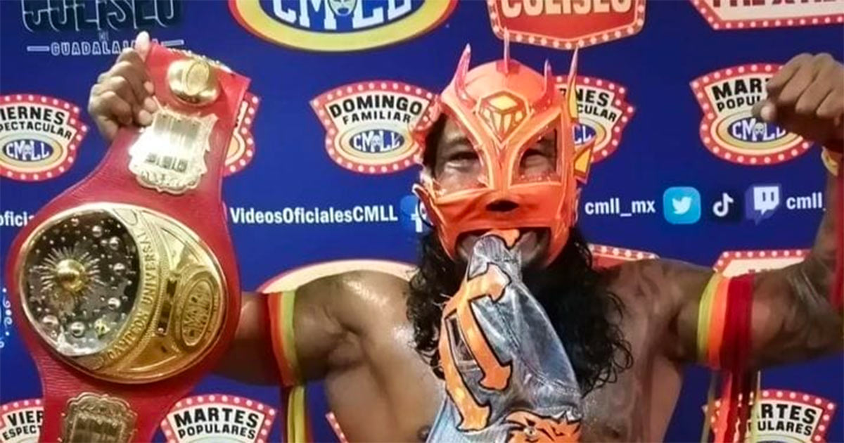 Dragón Rojo Jr se proclama Campeón Universal 2023 del CMLL