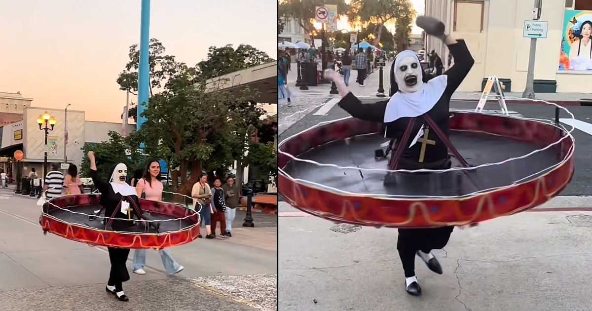 Se disfraza de La Monja de la Feria, gana el concurso y se vuelve viral