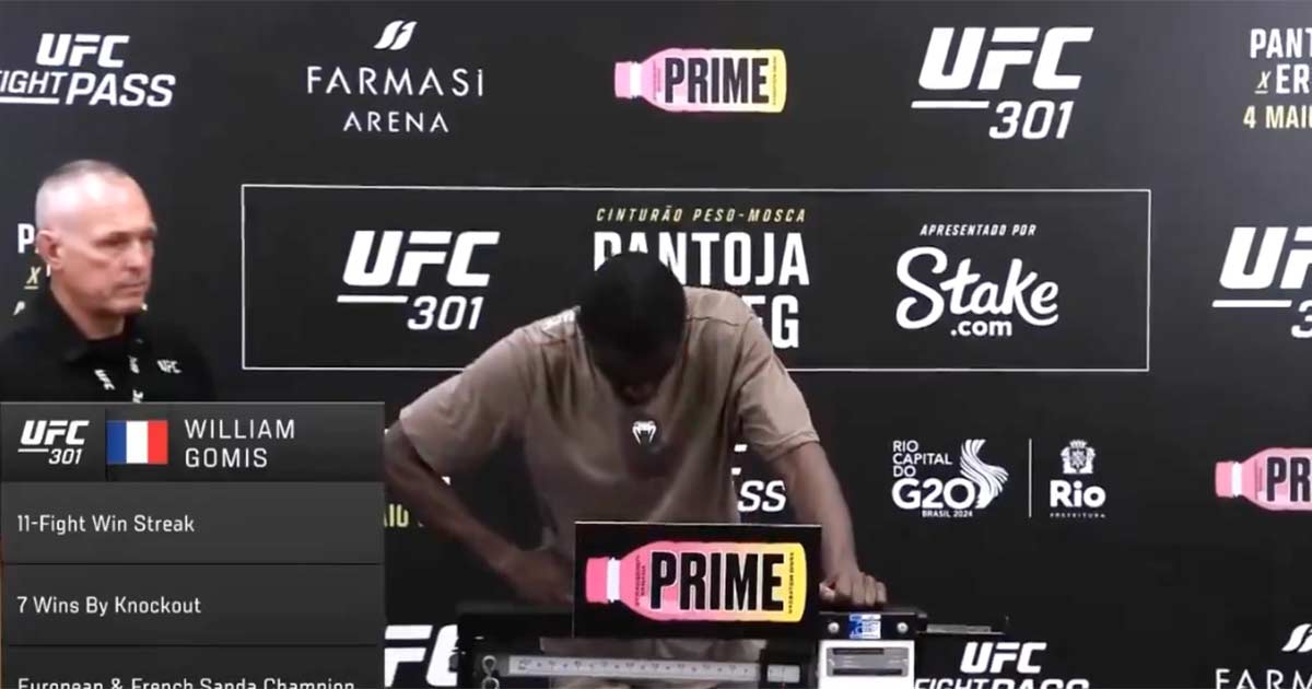 ¡Momento dramático en la UFC! Peleador William Gomis se tambaleó en el ...